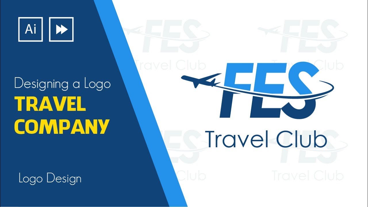 Mendesain Logo Untuk Bisnis Travel | Illustrator Tutorial - YouTube