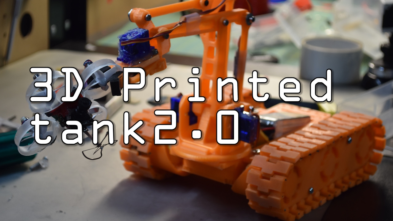 DIY | My 3d Printed tank 2.0 - YouTube