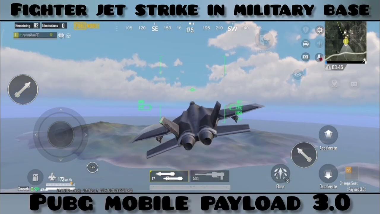 Fighter jet a powerful vehicle in PUBG mobile payload #payload #bgmivideos - YouTube