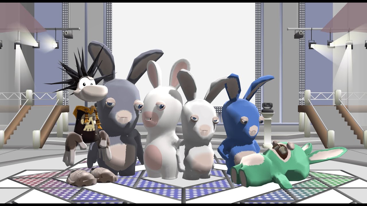 See Tinh but I add Rayman Raving Rabbids characters In MMD. - YouTube
