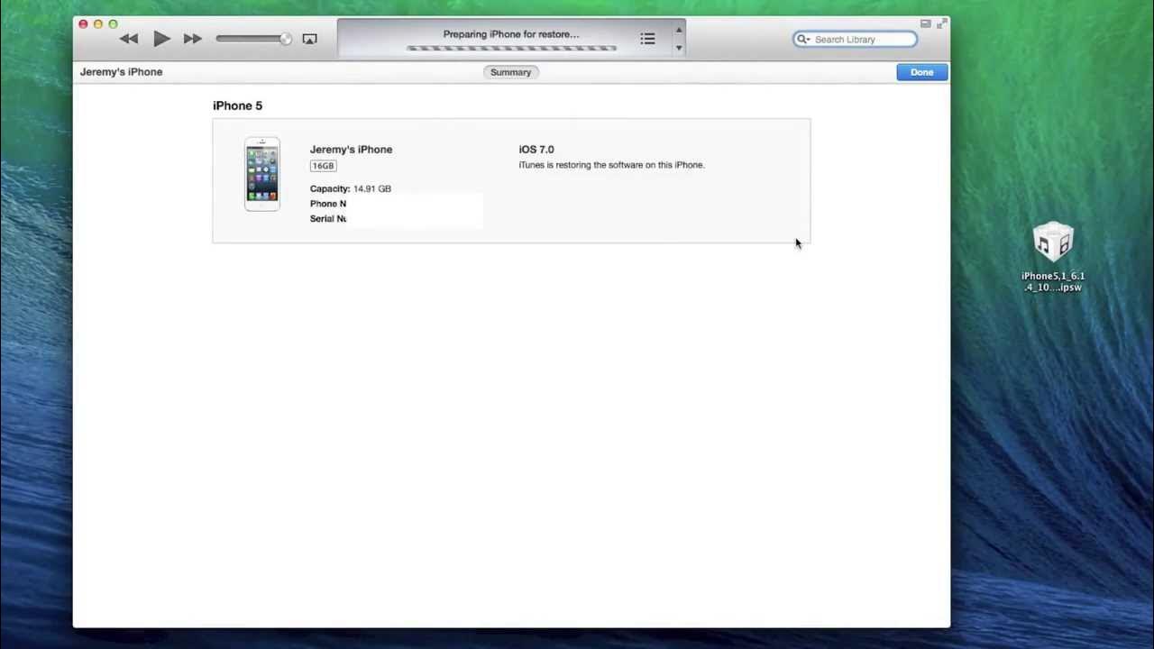 How To Downgrade iOS 7 To iOS 6 1 3 & 6 1 4 On iPhone 5 4S 4 & iPod ...