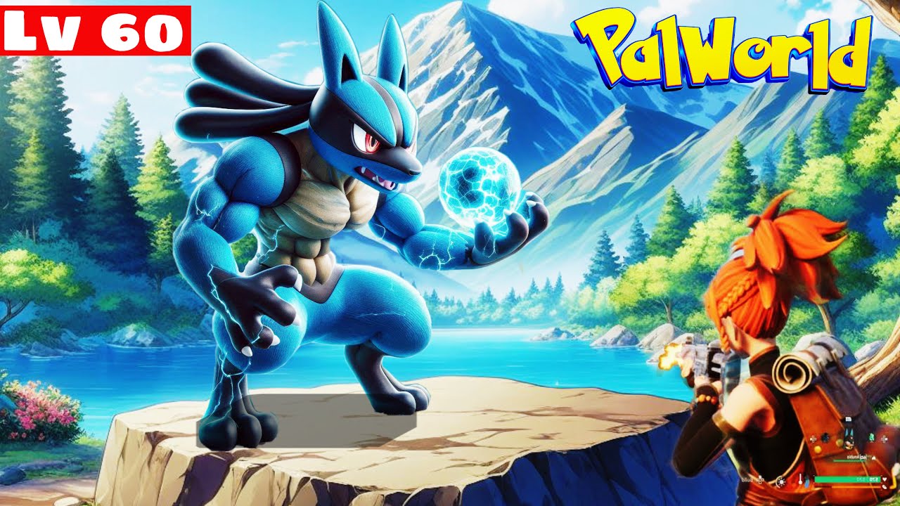 I FOUND THE LEGEND LUCARIO POKEMON - THE GOD OF ANUBIS! | PALWORLD # 18 ...