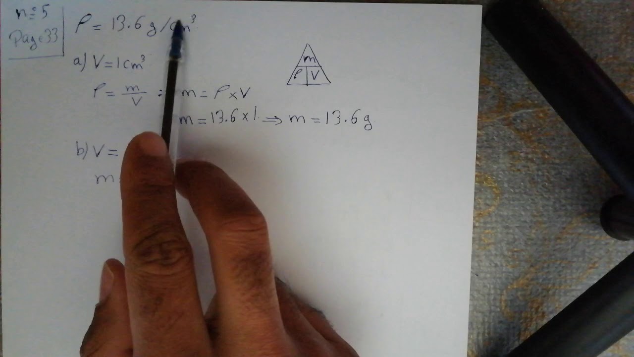 Grade 7/ physics / chapter 3: mass and density / exercises 5 and 6 ...