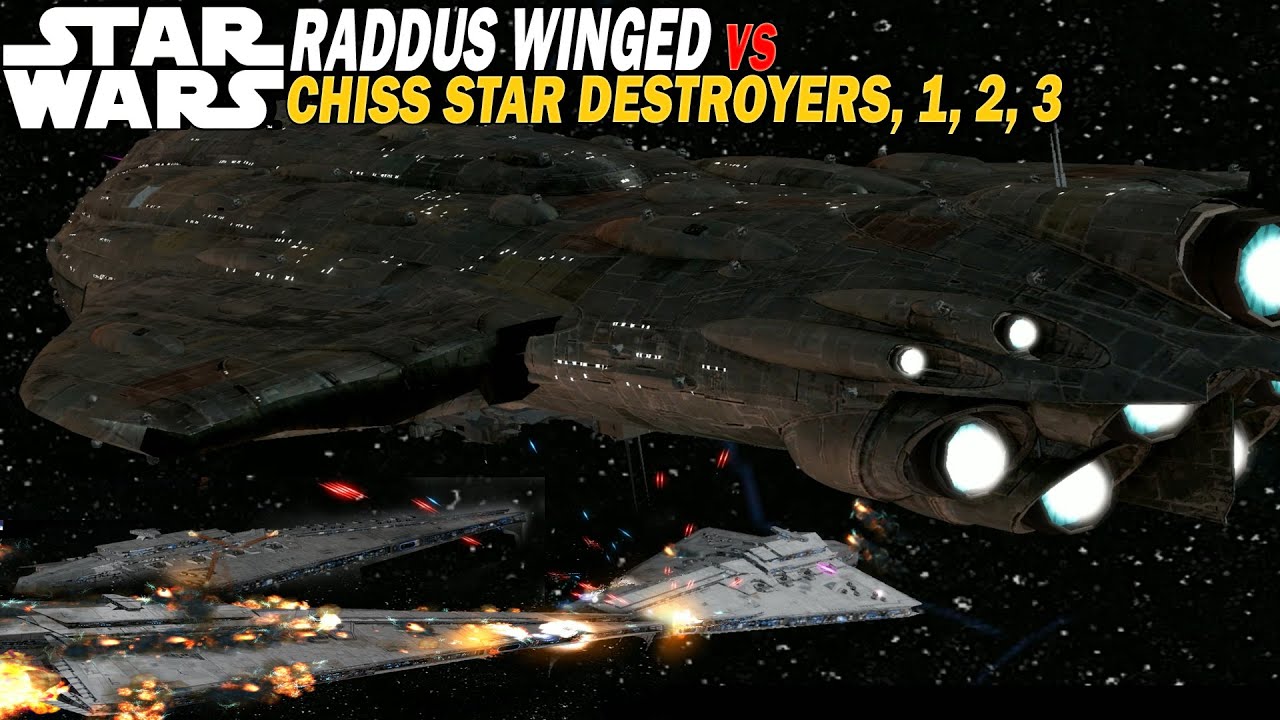 Star Wars -- Super Battle -- Raddus W vs Chiss SDs - YouTube