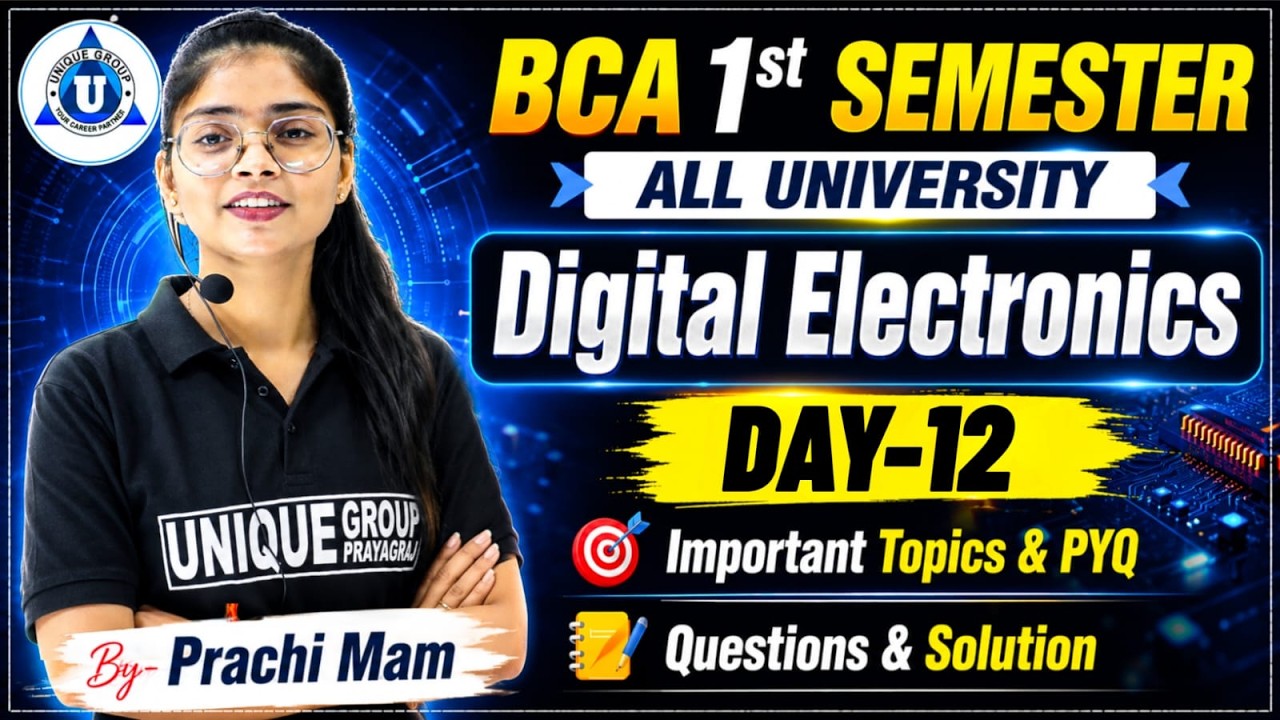 BCA 1st Semester || Digital Electronics || Basics & Introduction || DAY ...