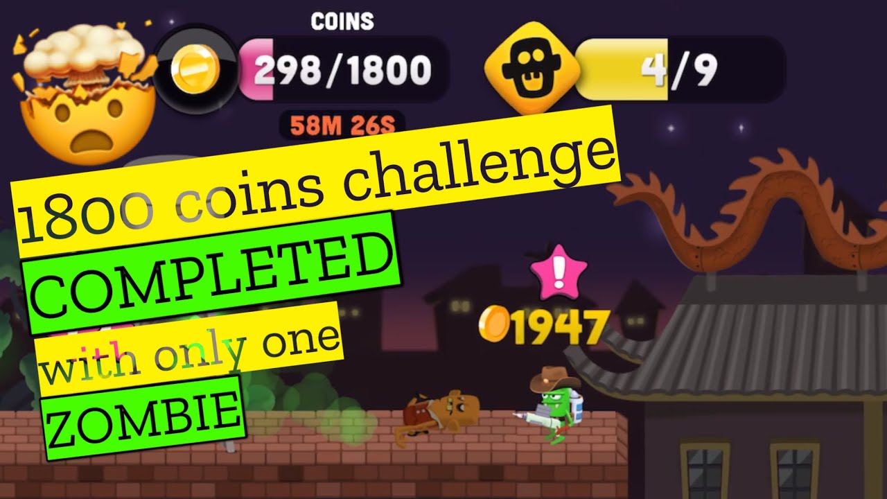 Zombie Catchers || How to Complete Coins Challenge with one Zombie ...