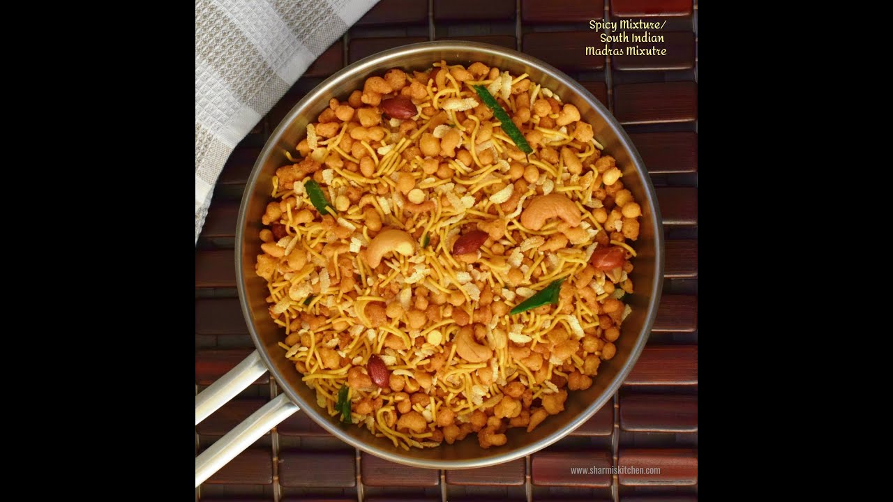 Spicy Mixture Recipe | South Indian Madras Mixture - YouTube
