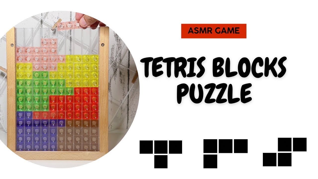 Dramatic ASMR Tetris: Deep Blue Background & Relaxing Tapping Triggers ...