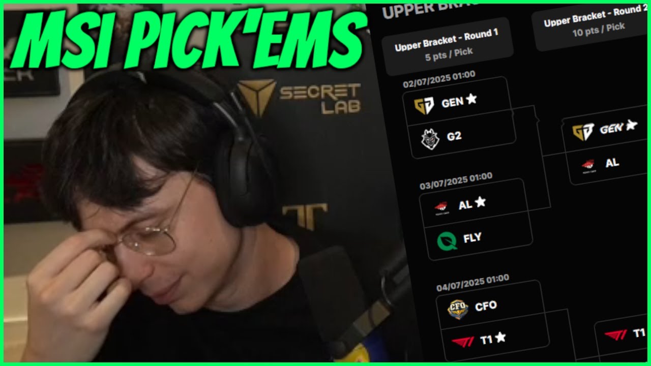 Caedrel Does His MSI Pick'Ems For Bracket Stage, Crazy LCK Schedule & Off-Season Rumours - YouTube