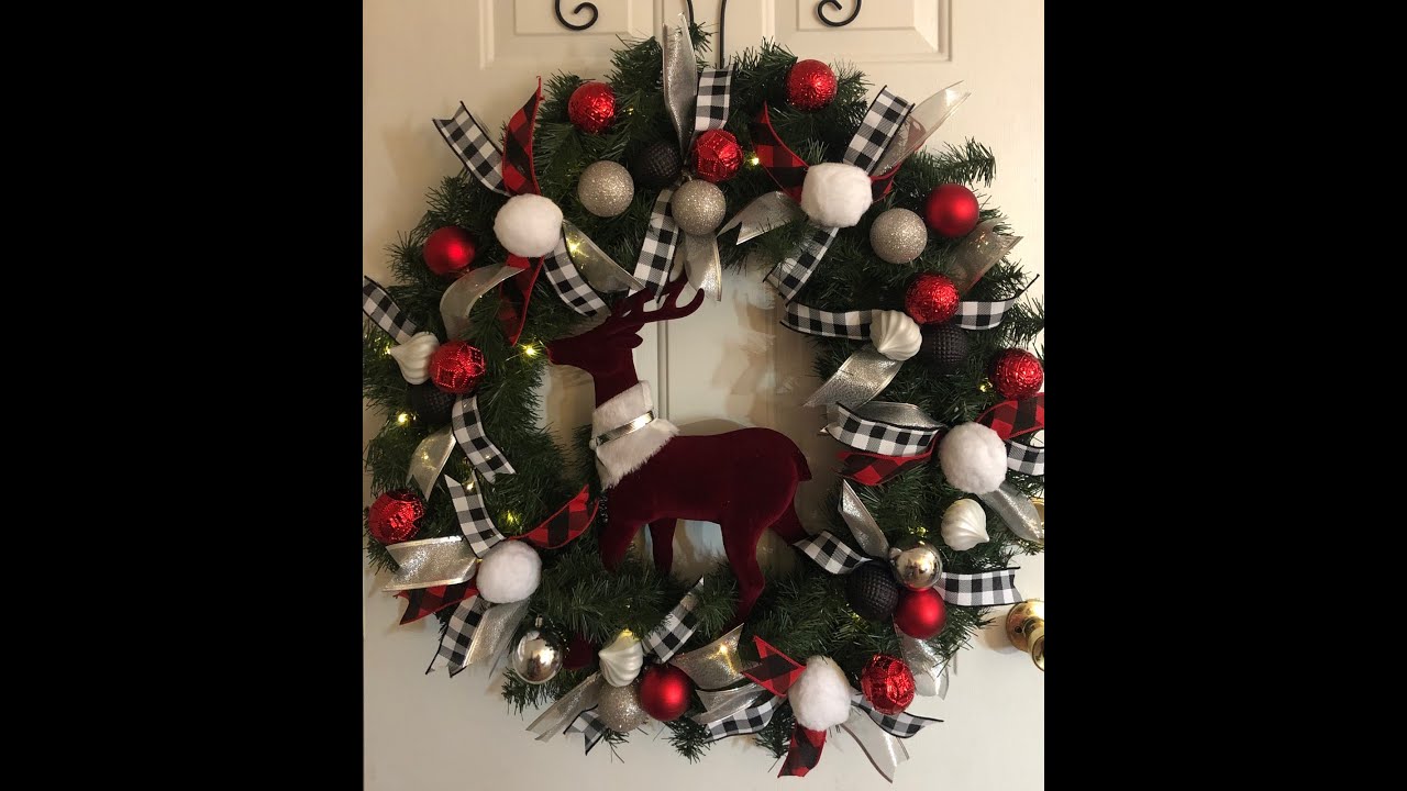 DIY Christmas Wreath/How to Make a Wreath/ Christmas Wreath/ DIY Wreath ...