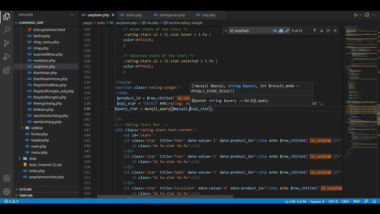 Bài 51 : PHP CSS Mysqli | Đánh giá sao 3 - YouTube