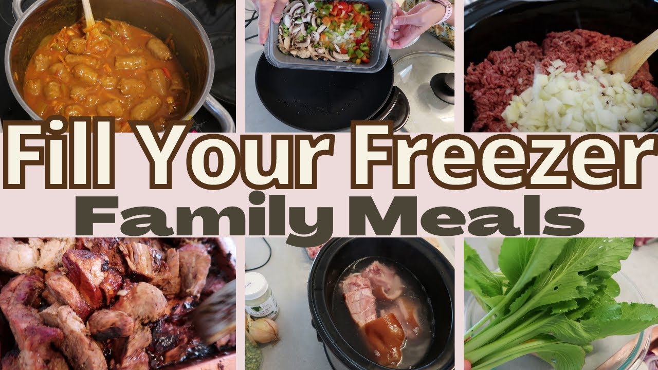 FILL YOUR FREEZER FAMILY MEALS | USING LEFT OVER MEALS FROM CHRISTMAS ...