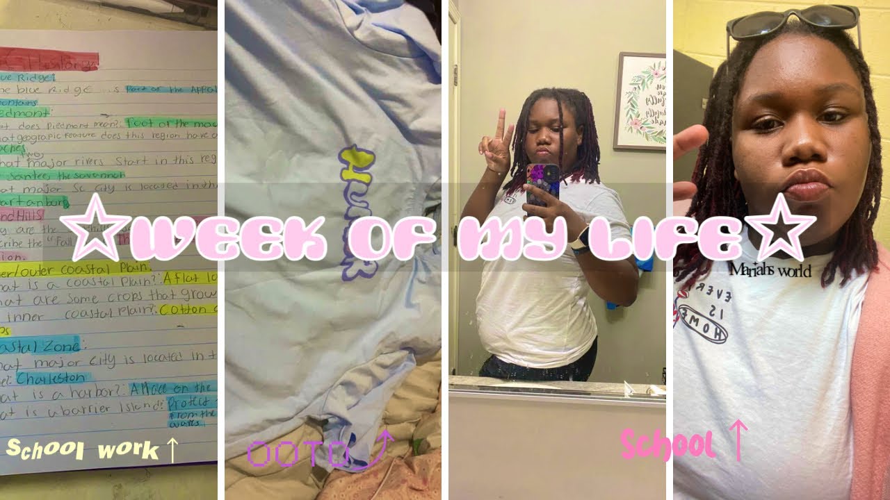 Middle School Vlog: Week Of My Life|| School Work, OOTD, And more ...