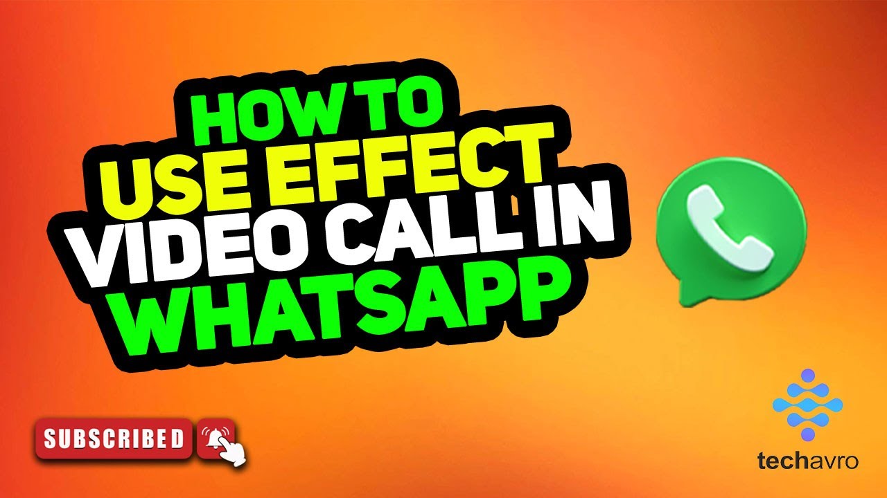 How to Use Effect Video Call in WhatsApp 2025 - YouTube