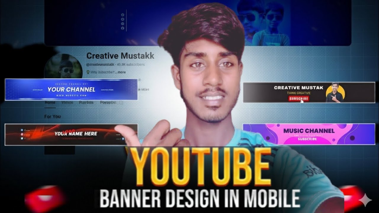 ইউটিউব ব্যানার কিভাবে বানাবেন | YouTube Banner Create Tutorial 2025 ...