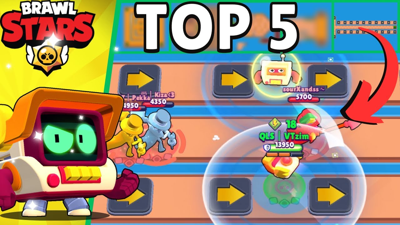 TOP 5 MELHORES MINI-GAMES COM O R-T NO BRAWL STARS! - YouTube