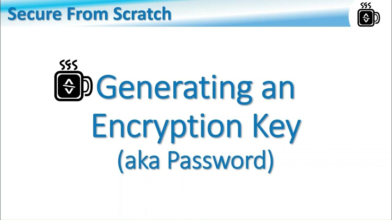 Generating an Encryption Key (4.1.8.heb) - YouTube