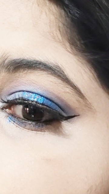 Soft Blue Eye look#idreesiqueen #crease #shortsvideo - YouTube