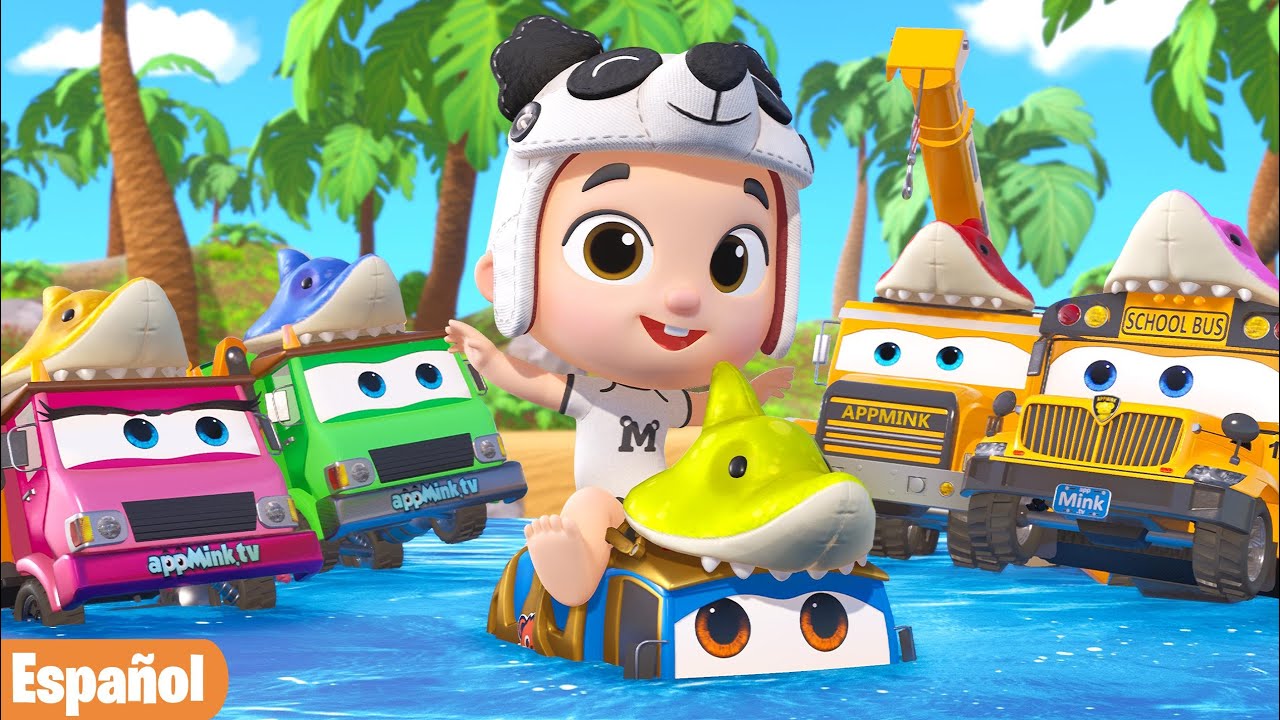 Spanish Baby Shark Car Version | Apple and Banana #appMinkEspañol ...