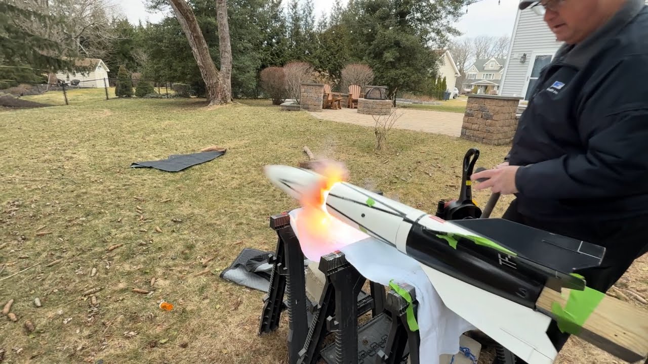Rocketry joe presents static testing of high power V2 model rocket ...