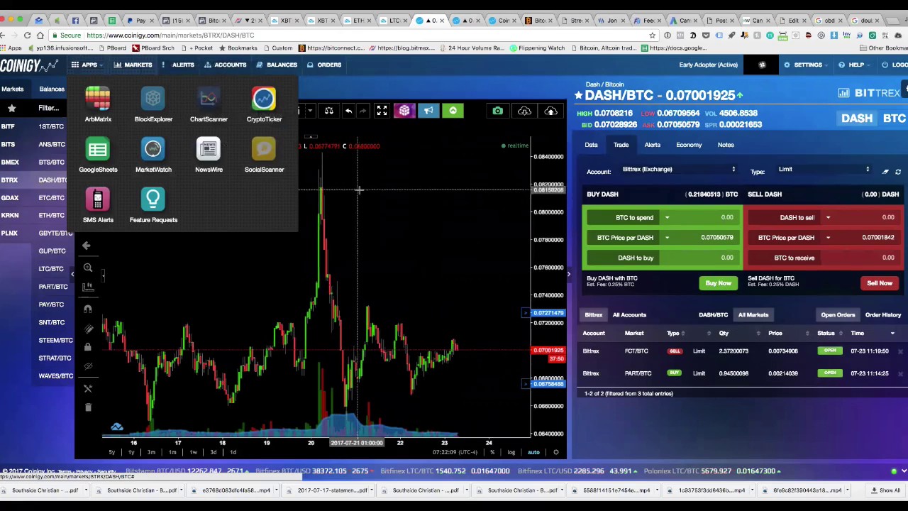 Coinigy Cryptocurrency Trading Overview Tutorial with My Brother - YouTube