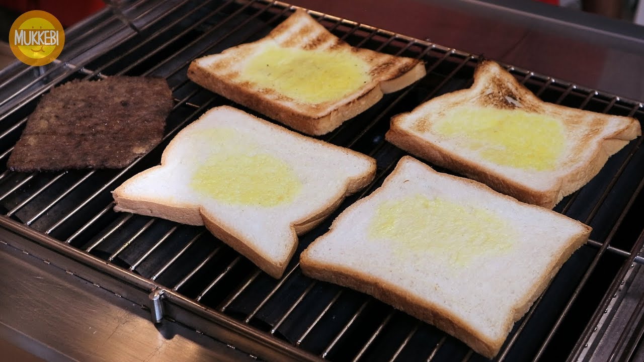 Toast with Dried Meat and Floss │ Street Toast │ Malaysian Street Food ...