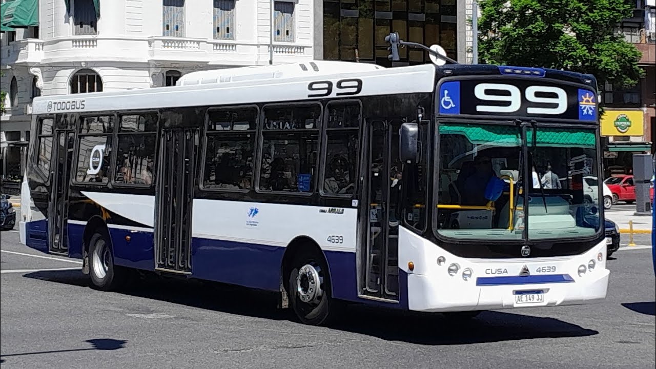 Línea 99 interno 4639 Todo Bus Pompeya III MT17 con aire acondicionado ...