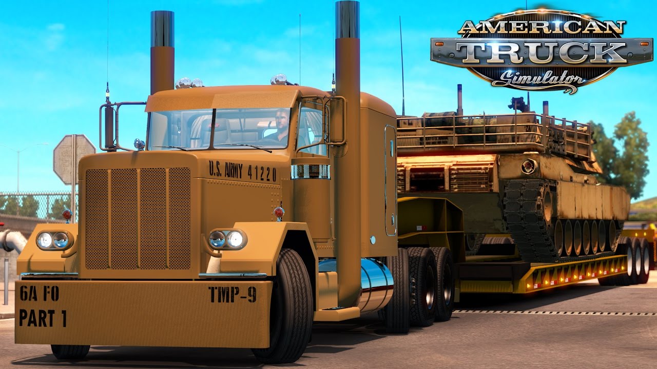 American Truck Simulator: Pt. 1 - Military 389 - M1A2 Abrams tank ...