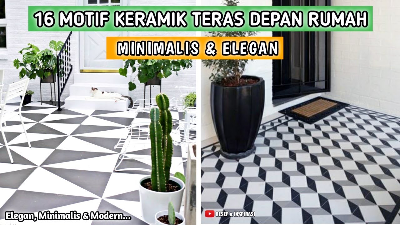 16 MOTIF KERAMIK TERAS DEPAN RUMAH MINIMALIS - YouTube
