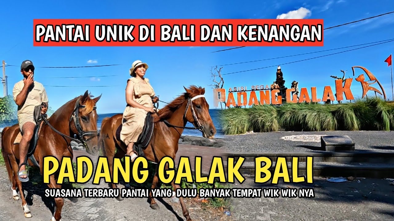 INFO BALI ! SEPERTI INI KONDISI PANTAI PADANG GALAK BALI - YouTube