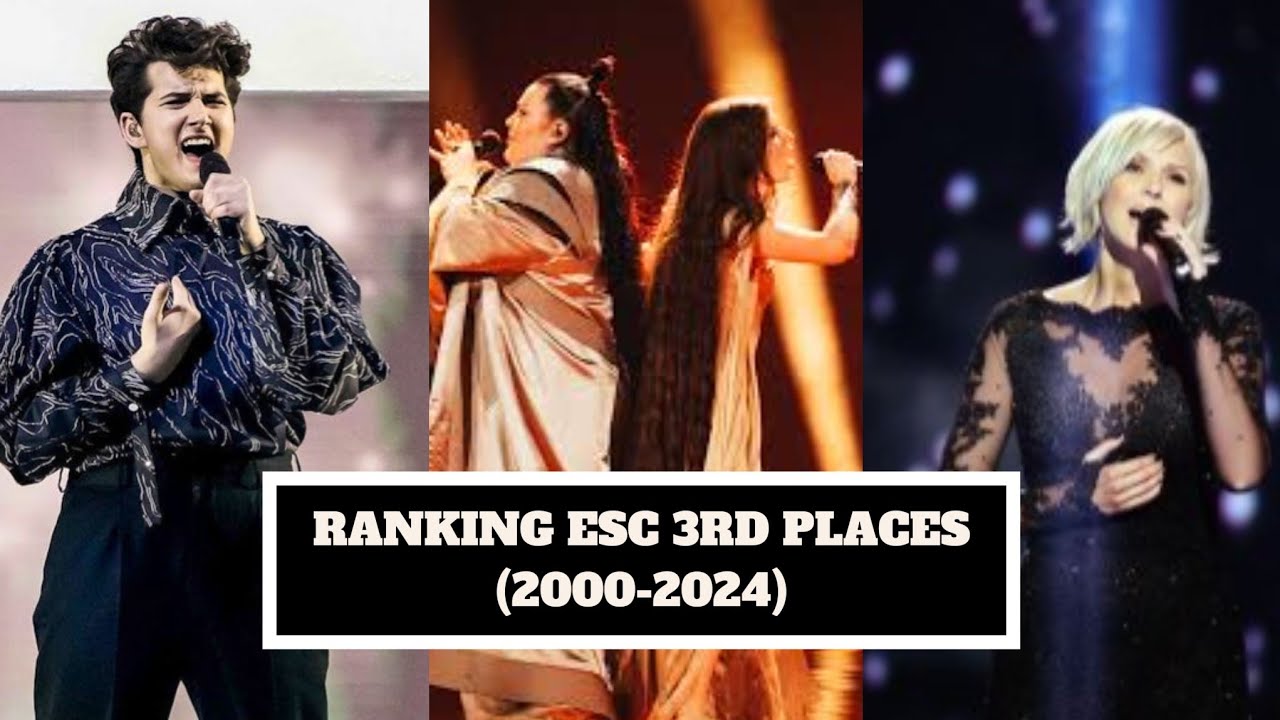 Eurovision - Ranking ESC 3rd Places (2000-2024) - YouTube