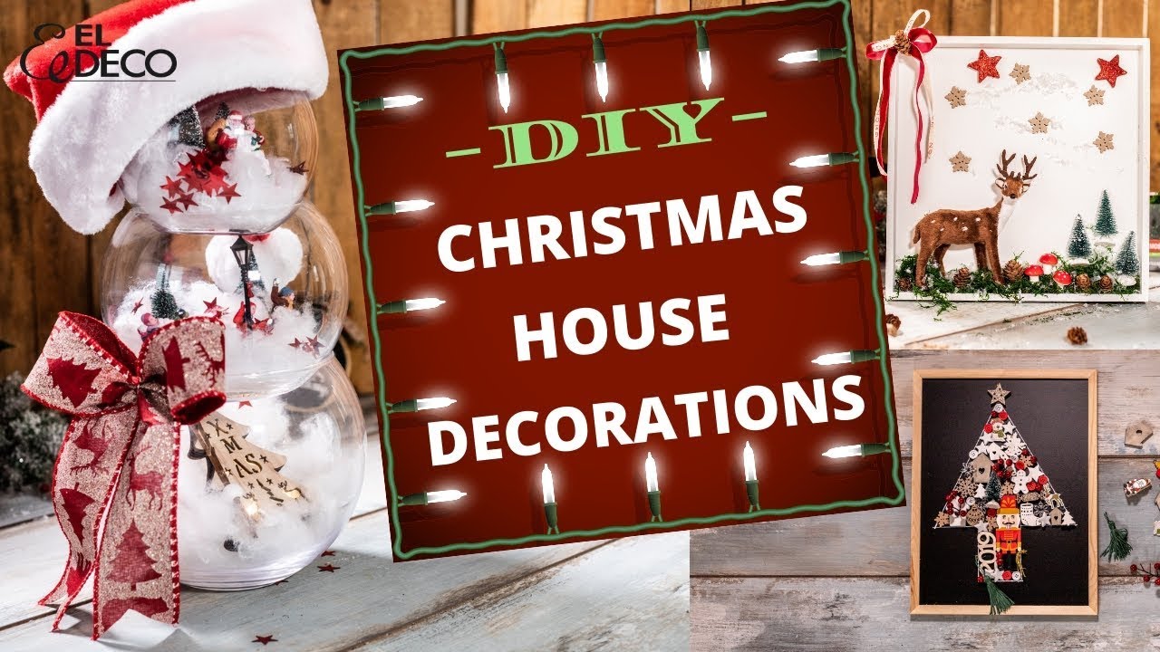 Χριστουγεννιάτικη Διακόσμηση Σπιτιού – 4 DIY κατασκευές - YouTube