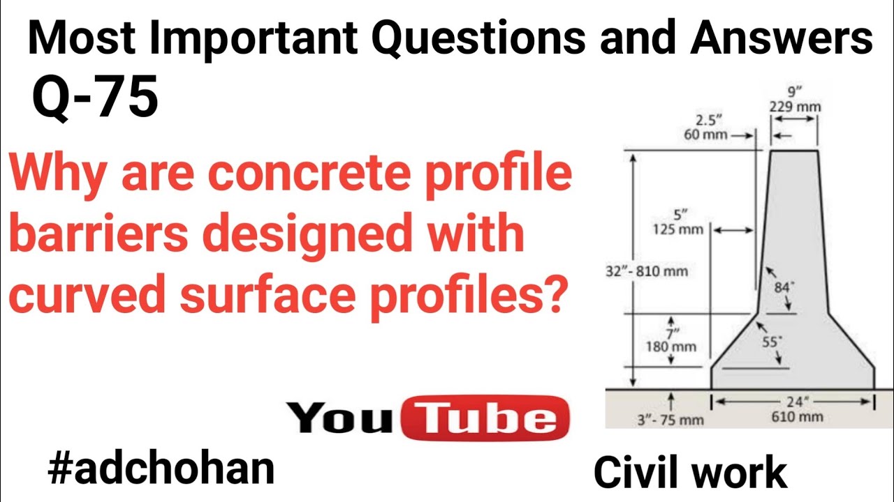Why are Concrete Profile Barriers Designed with Curved Surface Profiles ...