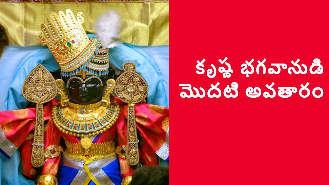 కృష్ణ భగవానుడి మొదటి అవతారం | Lord Krishna's First Adornment | ద్వారక ...