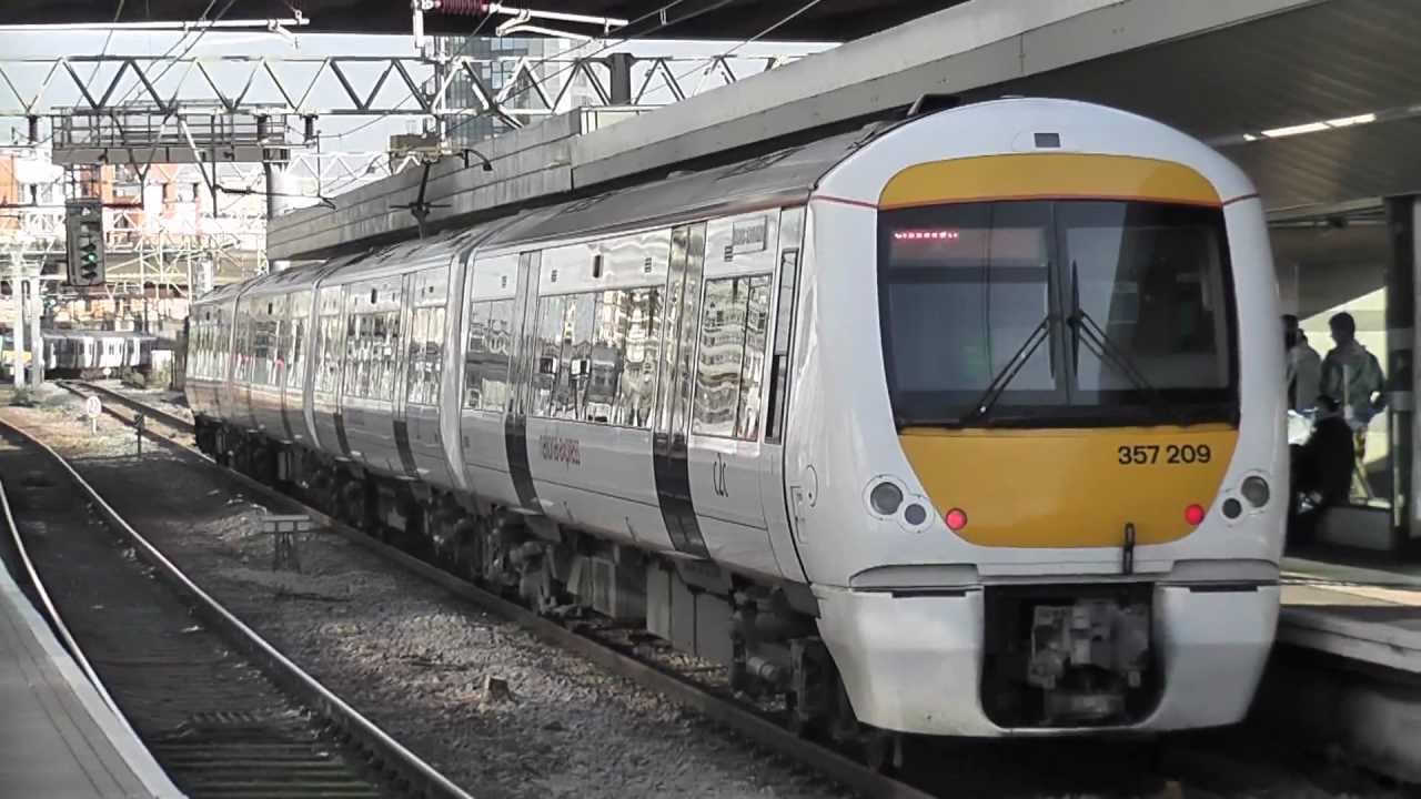 National Express C2C EMU Class 357 209 Approaching London Stratford ...