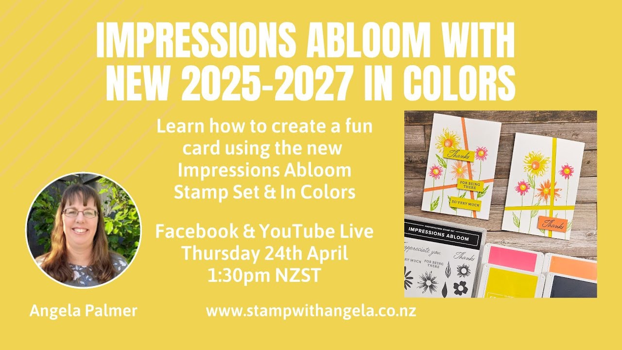 Impressions Abloom Stamp Set with 2025-2025 In Colors - YouTube