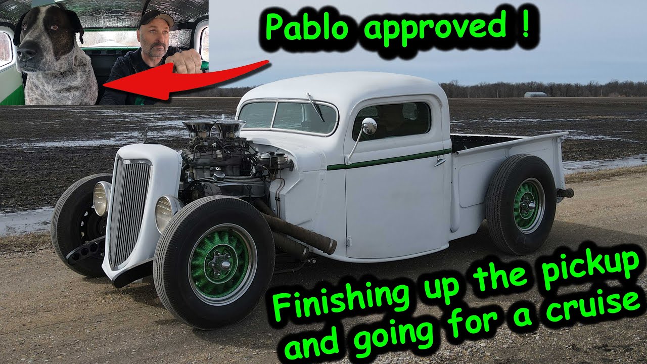 Finishing up the 1937 hot rod pickup and going for a drive - YouTube