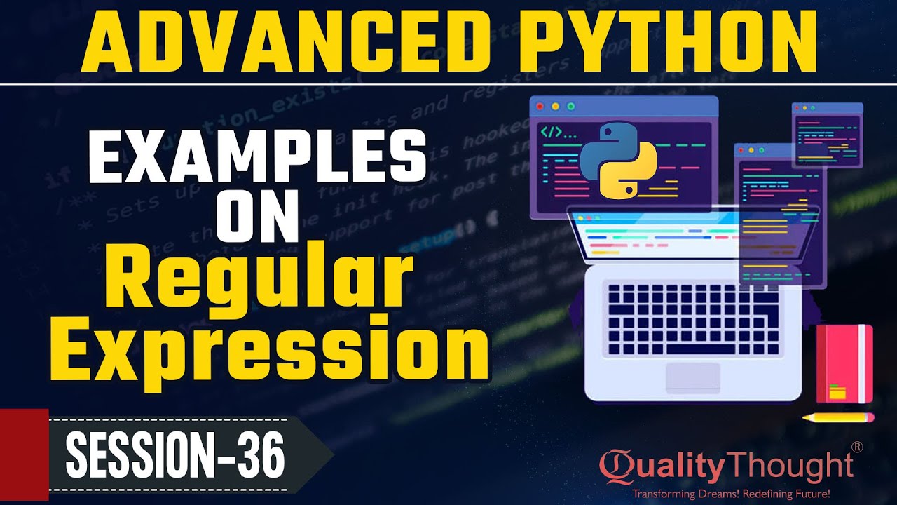 Regular Expression in Python with Examples - Advanced Python Tutorial for Beginners | Session 36 ...