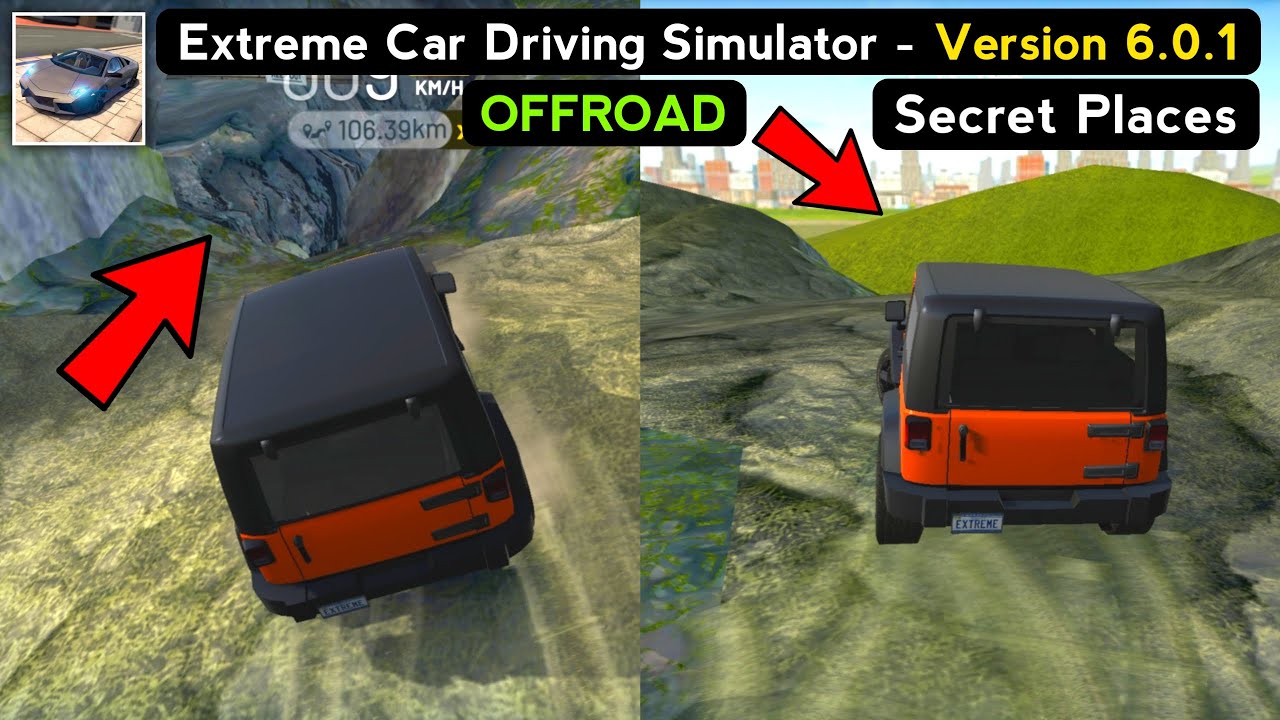 Extreme Car Driving Simulator OFFROAD MAP Secret Places 2021 - NEW ...