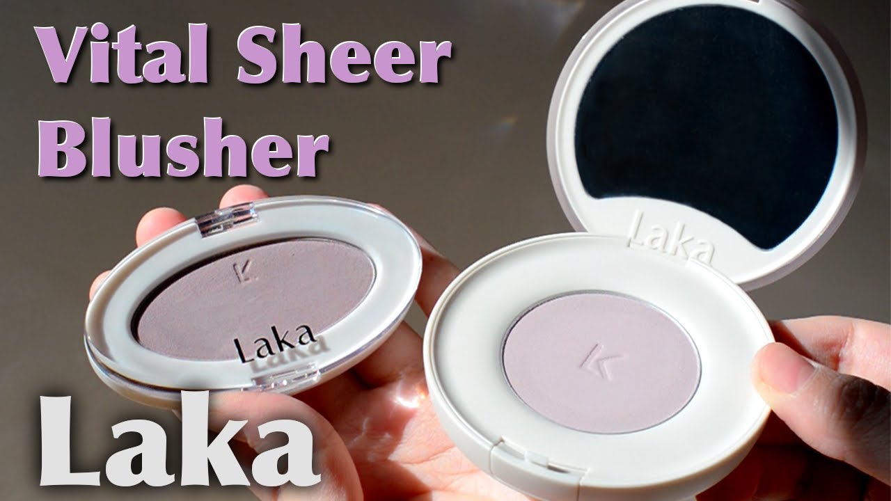 ラカ バイタルシアーブラッシャー ハッシュ｜Laka Vital Sheer Blusher Hush（ラブシルクブラッシュ708ポエムと比較） - YouTube