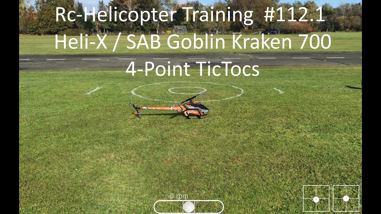 Rc-Helicopter Training #112.1 / Heli-X / SAB Goblin Kraken 700 / 4 ...