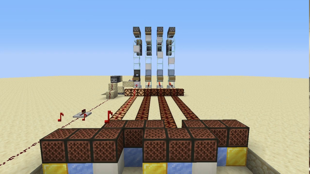 Minecraft Redstone Music Box Westminster Quarters - YouTube