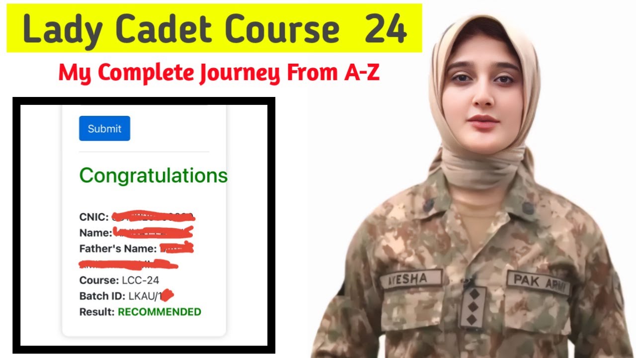 Lady Cadet Course Lcc ISSB Experience and Tips, Lady Cadet Course Lcc ...