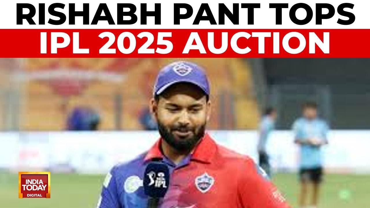 IPL 2025 Mega Auction: Rishabh Pant Becomes Most Expensive Buy | India ...