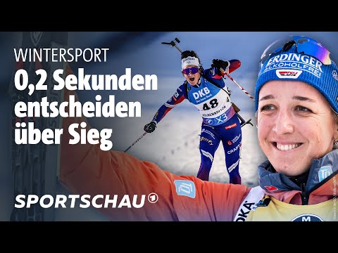 Biathlon: Preuß und Jeanmonnot machen es spannend | Sportschau