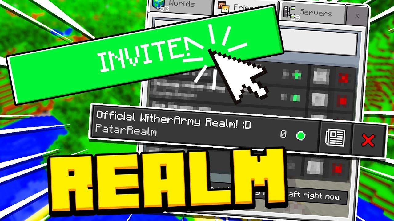 REALM INVITES! (MCPE) - YouTube