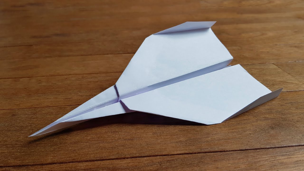 How To Fold A Paper Airplane That Flies Far. EASY Tutorial - YouTube