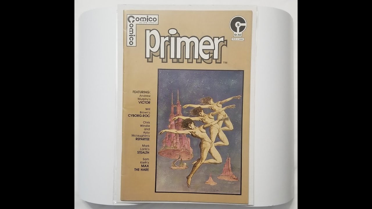 1983 Comico PRIMER 5 Sam Kieth 1st publish work MAX the Hare Copper Age Comic Book KEY (Peek ...