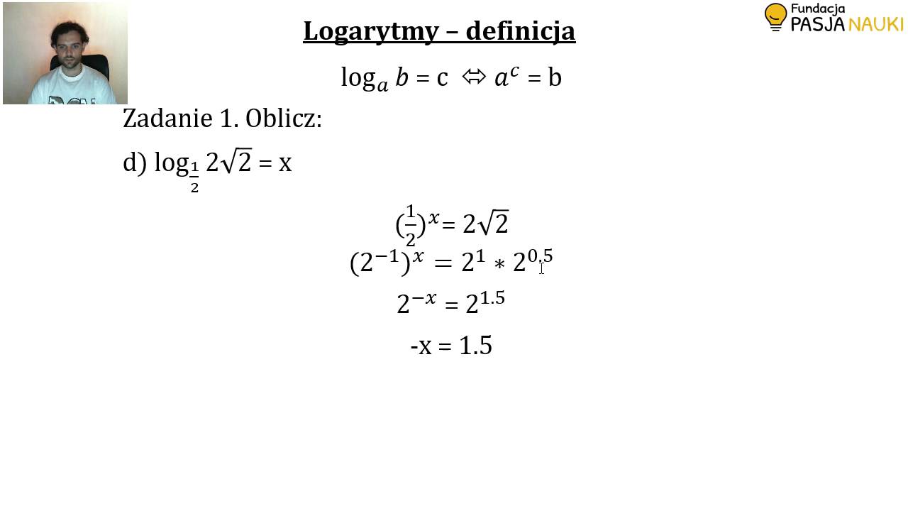 Logarytm - definicja - YouTube