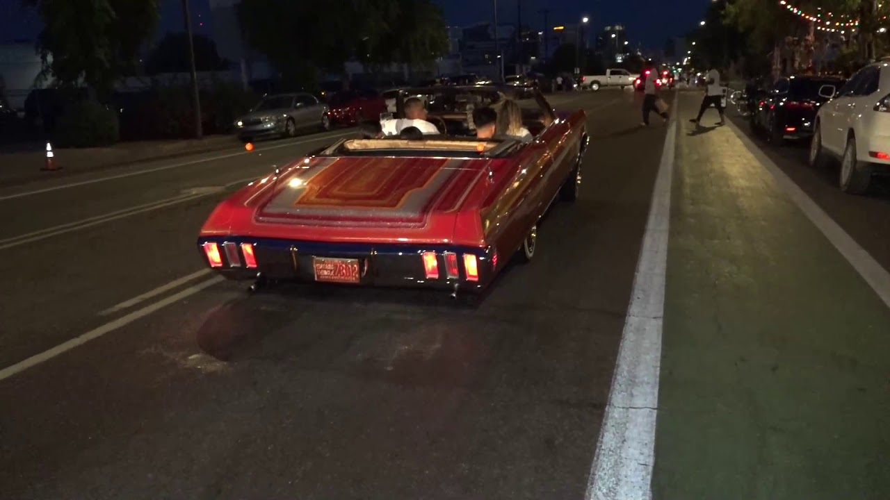 lowrider cruise night on grand ave - YouTube